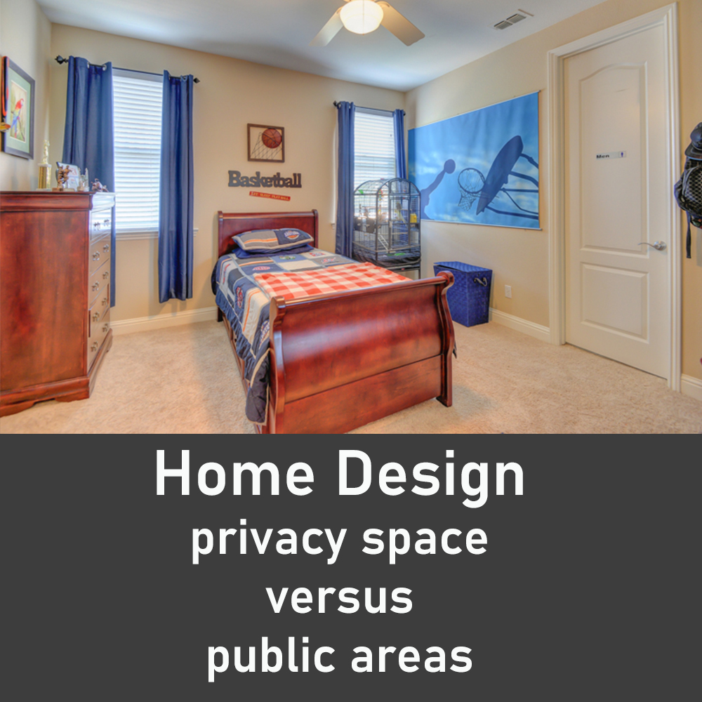 Public and Private Spaces in a House - Creates a home...